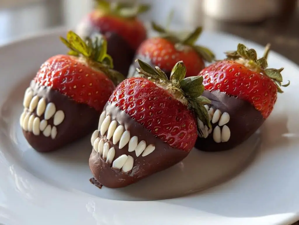 Creepy Rotten Teeth Chocolate Strawberries in 4 Easy Steps ...